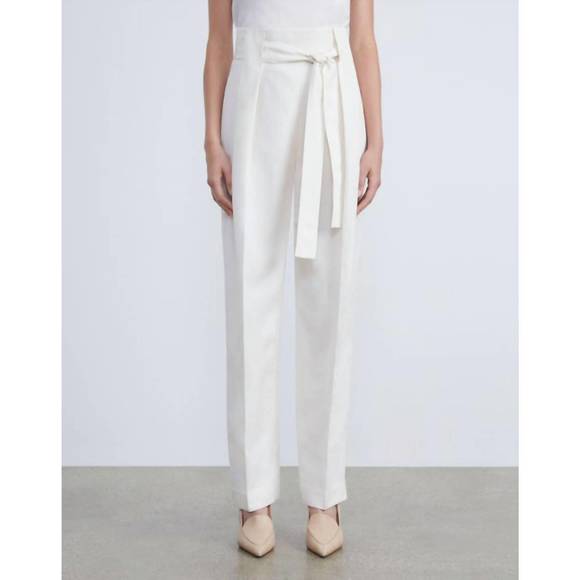Lafayette 148 New York | Pants & Jumpsuits | New Lafayette 48 Linen Waverly Pant In Alabaster ...